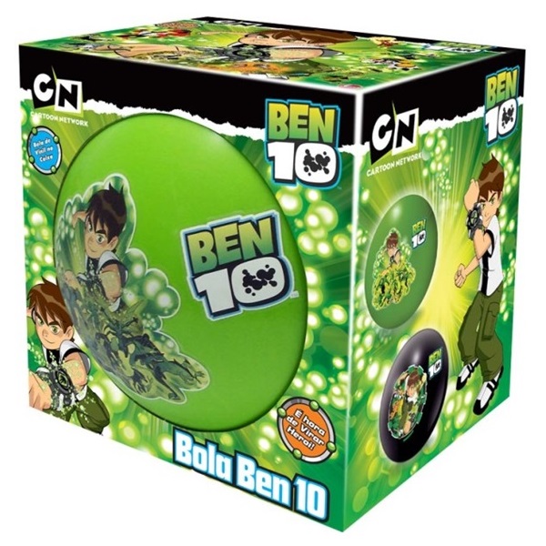 Bola Vinil Ben 10 na Caixa Líder – Mega Dias